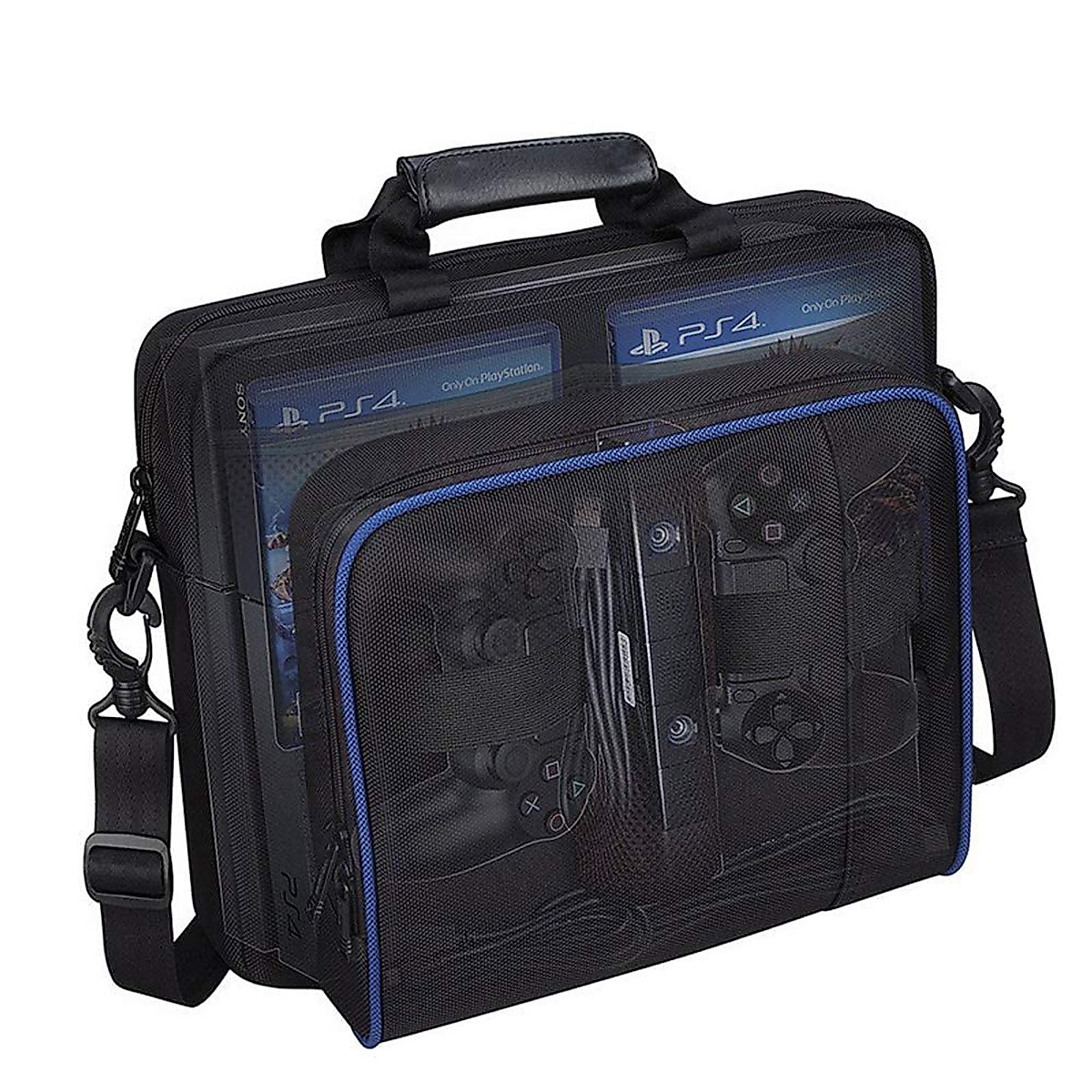 Carrying Case for PS4, New Travel Storage Carry Case, Playstation Protective Shoulder Bag Handbag for PS4 PS4 Slim System Console and Accessories