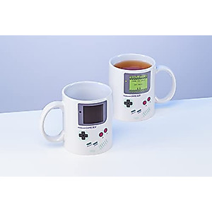 Paladone Gameboy Heat Changing Coffee Mug - Gift for Gamers, Fathers, Coffee Enthusiasts, 10 Ounces