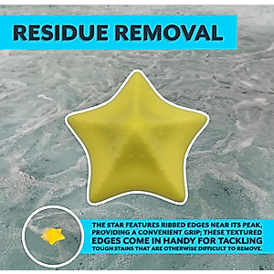 Poolzilla 2-Pack Yellow Premium Scum Star Oil Absorbing Sponge - Perfect for Cleaning Hot Tubs, Spas and Swimming Pools