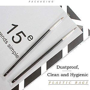 Eye Makeup Sable Eyeliner Brushes, 6 Pcs Ultra Fine Soft Sable Eyeliner Makeup Tools for Women to Accurately Apply Gel and Wet Powder