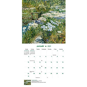Impressionist Blooms 2021 Mini Wall Calendar