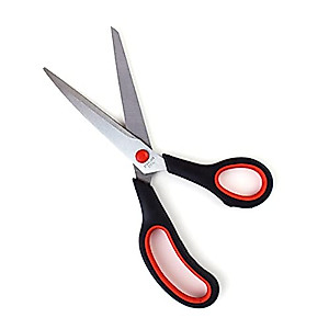 Two sets of scissors Sewing fabric scissors 9.5 "soft comfortable handle Sharp titanium coating forged stainless steel scissors Multi purpose tailor paper cutting color office scissors