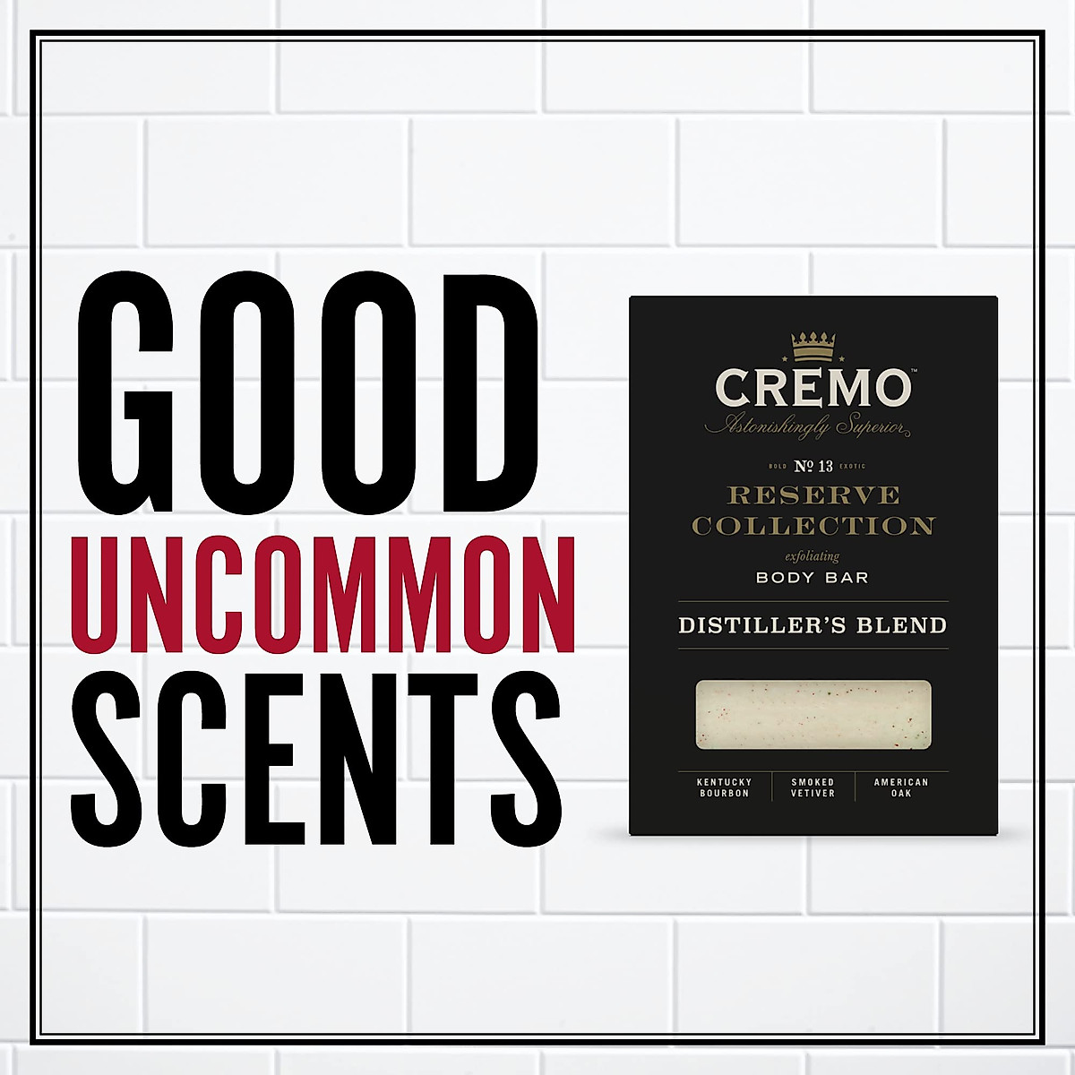 Cremo Exfoliating Body Bars Distiller's Blend (Reserve Collection) - A Combination of Lava Rock and Oat Kernel Gently Polishes While Shea Butter Leaves Your Skin Feeling Smooth & Healthy (Pack of 3)