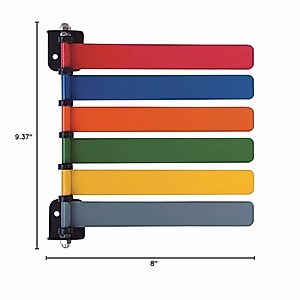 American Made Exam Room Status & Signal Flag System - Door Flags for Medical Office, Quickly Display and Identify Exam Room Signals (High Grade Aluminum)