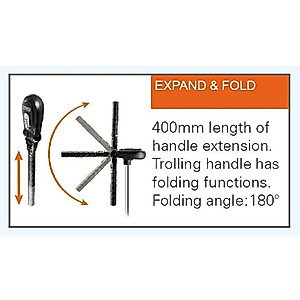 PARKHO HASWING Electric Trolling Motor – 24V 5 HP Power 39.4 Inch Shaft Protruar Brushless Transom Mount Bracket Stepless Speed Control Boat Fishing Saltwater Freshwater 50719