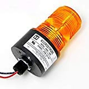 Tomar Electronics 495S-1280 MicroStrobe Single Flash 1/2" Male Thread Mount Strobe Amber 12-80VDC
