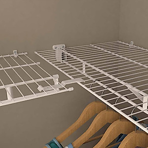 3" White Wire Shelf Corner Support Bracket Replacement for ClosetMaid 1001