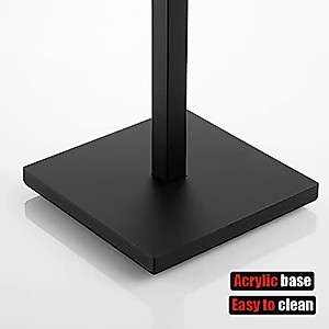 JQK Paper Towel Holder Stand Black, 304 Stainless Steel Kitchen Free Standing Countertop Paper Towel Dispenser Fits Standard and Jumbo Size, PTH240-PB