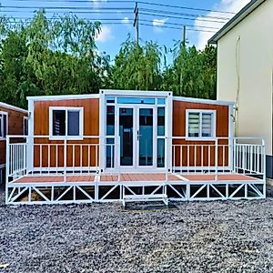 Suppliers Custom 20Ft 40Ft Expandable Foldable Container House Prefab Bedroom Homes Folding Tiny Fold Out House