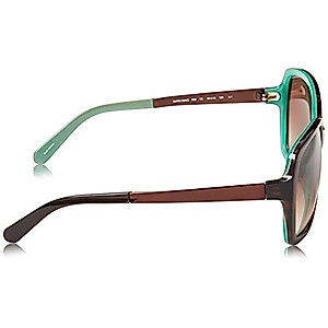 Kate Spade New York Women's Darilynn Square Sunglasses, Brown Horn Jade & Brown Gradient, 58 mm