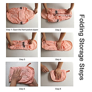 Laiiqi Ultra Lightweight Dual-Use Backpack, Hiking Backpack Waterproof Folding Small Backpack Packable Travel Camping Outdoor Daypack for Women and Men, Blue