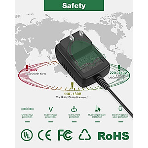 JOVNO Replacement Shark V2945Z / V2950 Vacuums Charger 11V AC DC Adapter Compatible with Shark Floor Carpet Sweeper Cordless Vacuum XA2950 V2945Z YLS0041-T110025 Floor Vacuum Cleaner Power Cord 2PIN