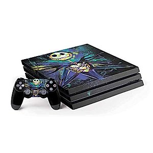 Skinit Decal Gaming Skin Compatible with PS4 Pro Bundle - Officially Licensed Disney The Nightmare Before Christmas Jack Skellington Art Design