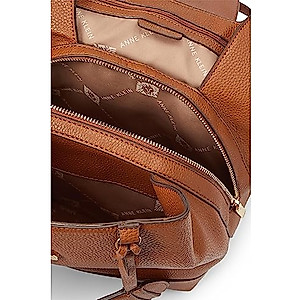 Anne Klein Flap Backpack with Card Case Saddle One Size