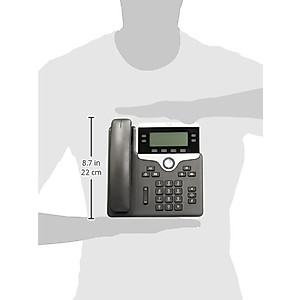 Cisco CP-7841-K9= 7800 Series Voip Phone (Power Supply Not Included), black