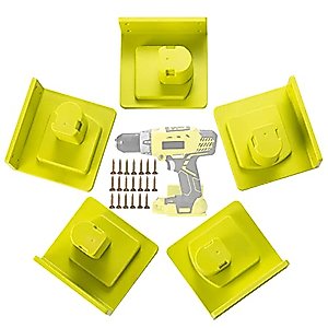 5 Packs Tool Holder Dock Mount for Ryobi 18V Drill Tools Holder, Hanger(lot of 5,Green)