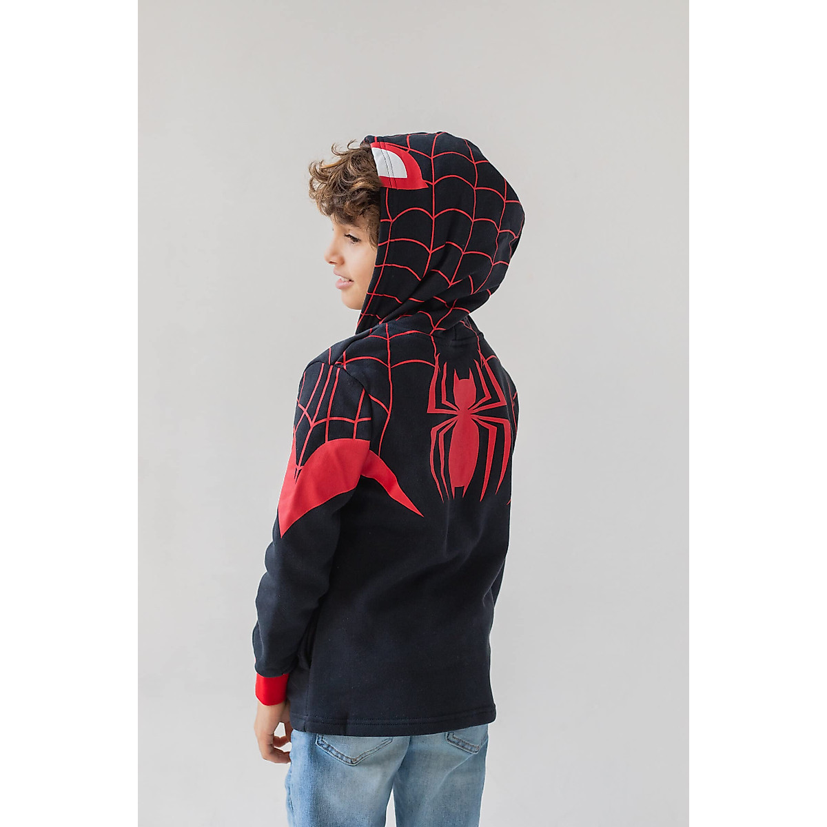 Marvel Spider-Man Miles Morales Toddler Boys Zip Up Hoodie Spiderverse 5T