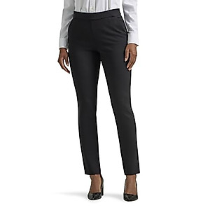 Lee Women's Ultra Lux Comfort Any Wear Slim Ankle Pant Unionall Black 10