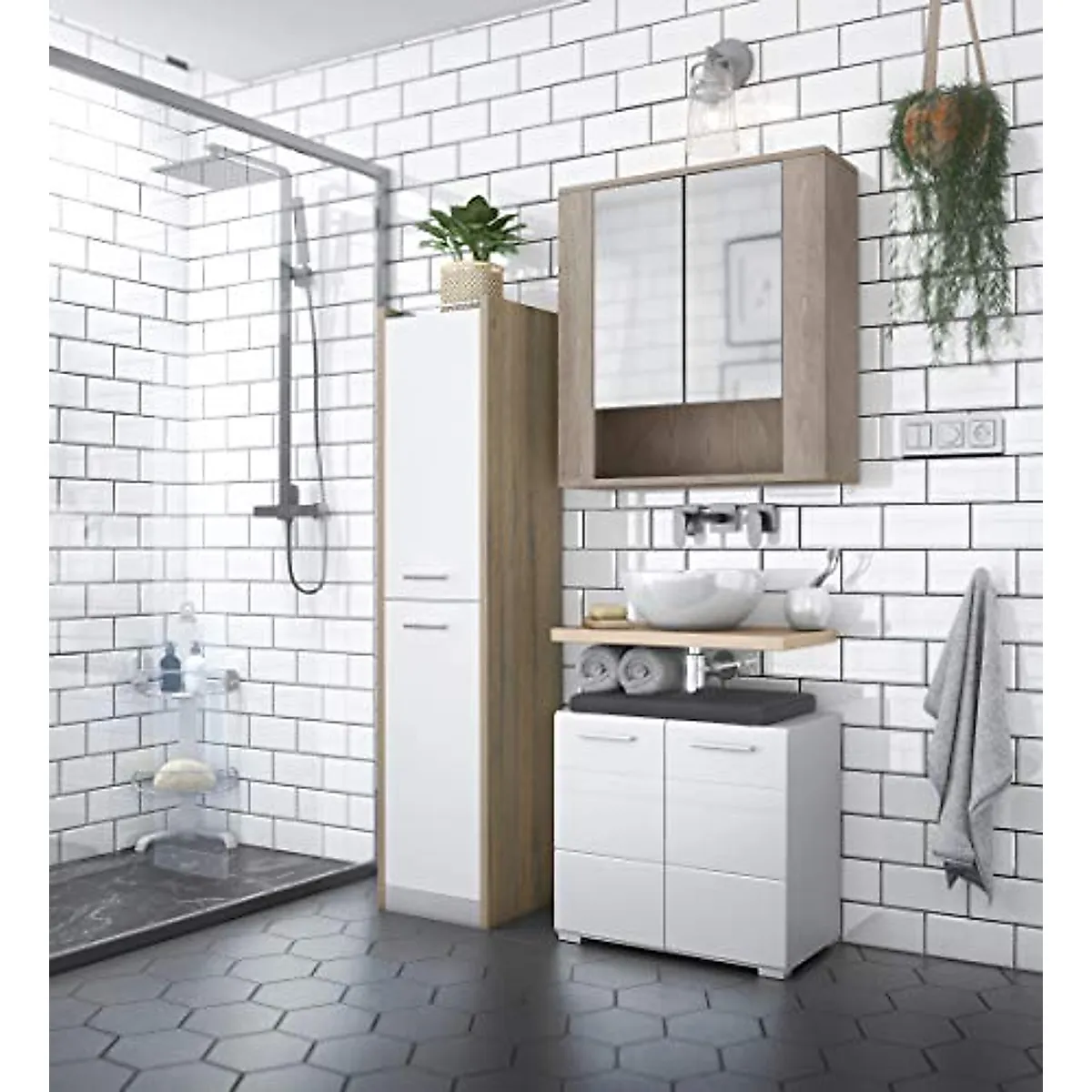 simplehuman Corner Shower Caddy, Stainless Steel and Anodized Aluminum