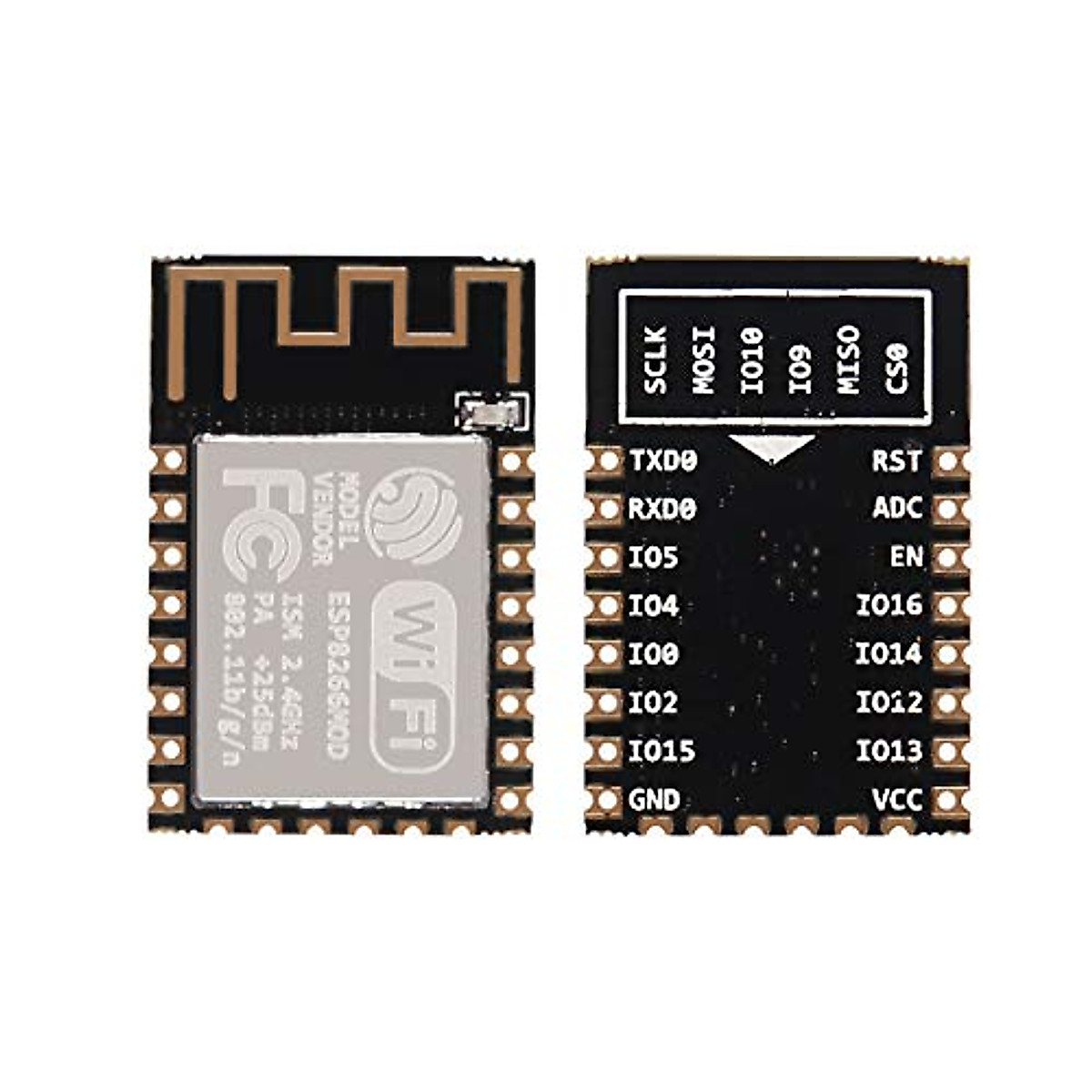 DORHEA ESP8266 Code Burner Firmware Downloader Flash Download Tool Test Board + 5PCS ESP-12F ESP12F WiFi Module Compatible with Wireless Transmission Serial Transceiver Receiver