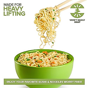 Stock Your Home Disposable Bamboo Chopsticks, Bulk Chopsticks (50 Count), Separated Bamboo Chop Sticks for Sushi, Chinese, Japanese, and Asian Food, Smooth Wooden Chopsticks, Disposable Chopsticks