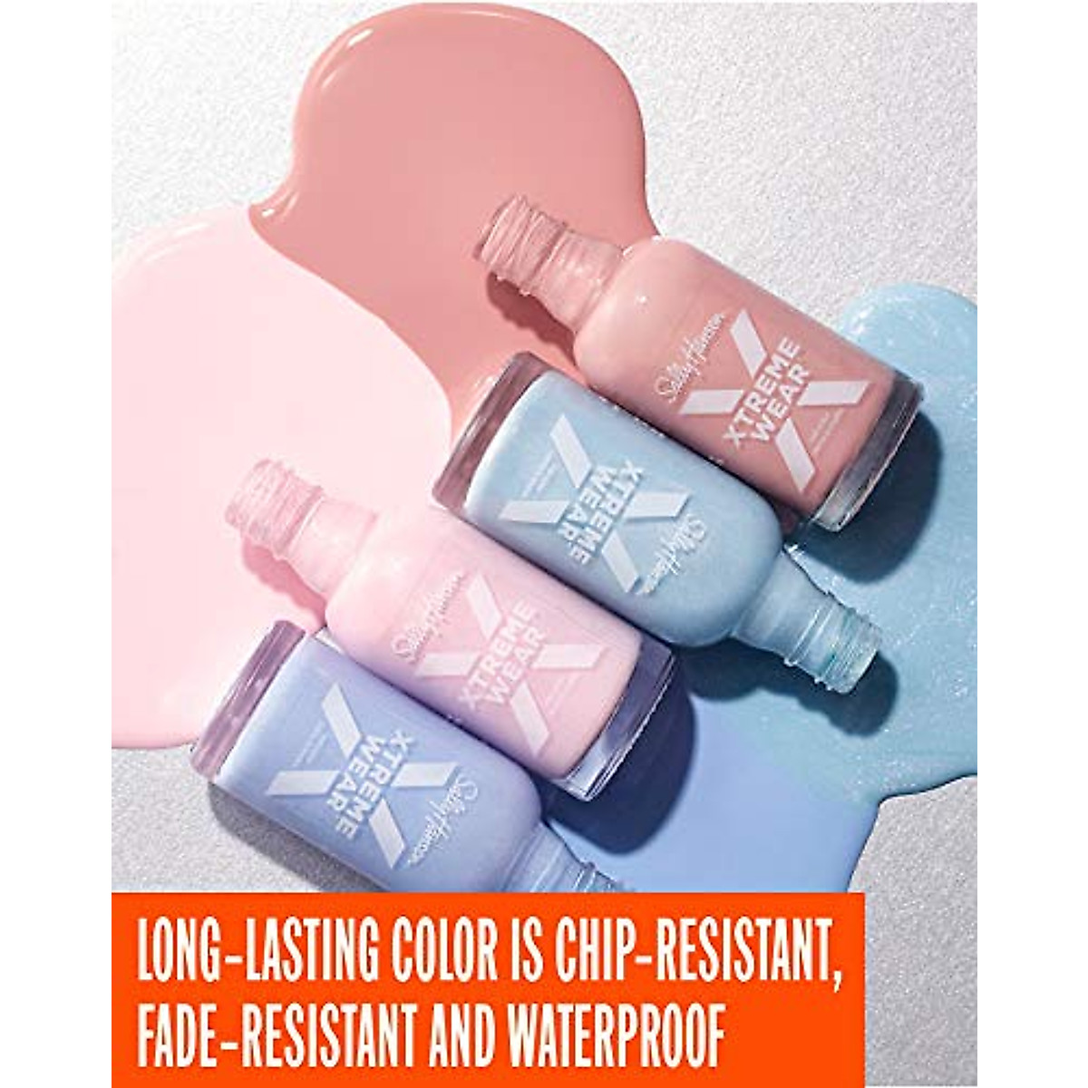 Sally Hansen Hard as Nails Xtreme Wear, Babe Blue, 0.4 Fluid Ounce