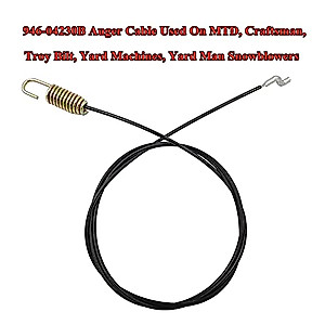 Wanotine 946-04230B Auger Clutch Cable Replaces MTD 746-04230 946-04230 946-04230A 746-04230A 746-04230B for MTD Craftsman Cub Cadet Troy Bilt Yard Machines Yard Man Snowblower Snow Thrower