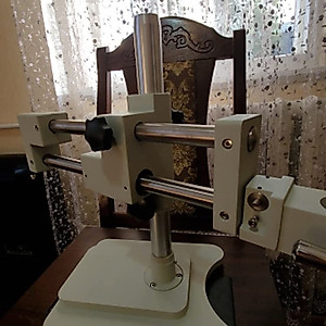 ZYZMH Universal Double Boom Lab Industrial Zoom Trinocular Stereo Microscope Stand Holder Bracket Arm 76mm Microscopio Accessories (Color : B)