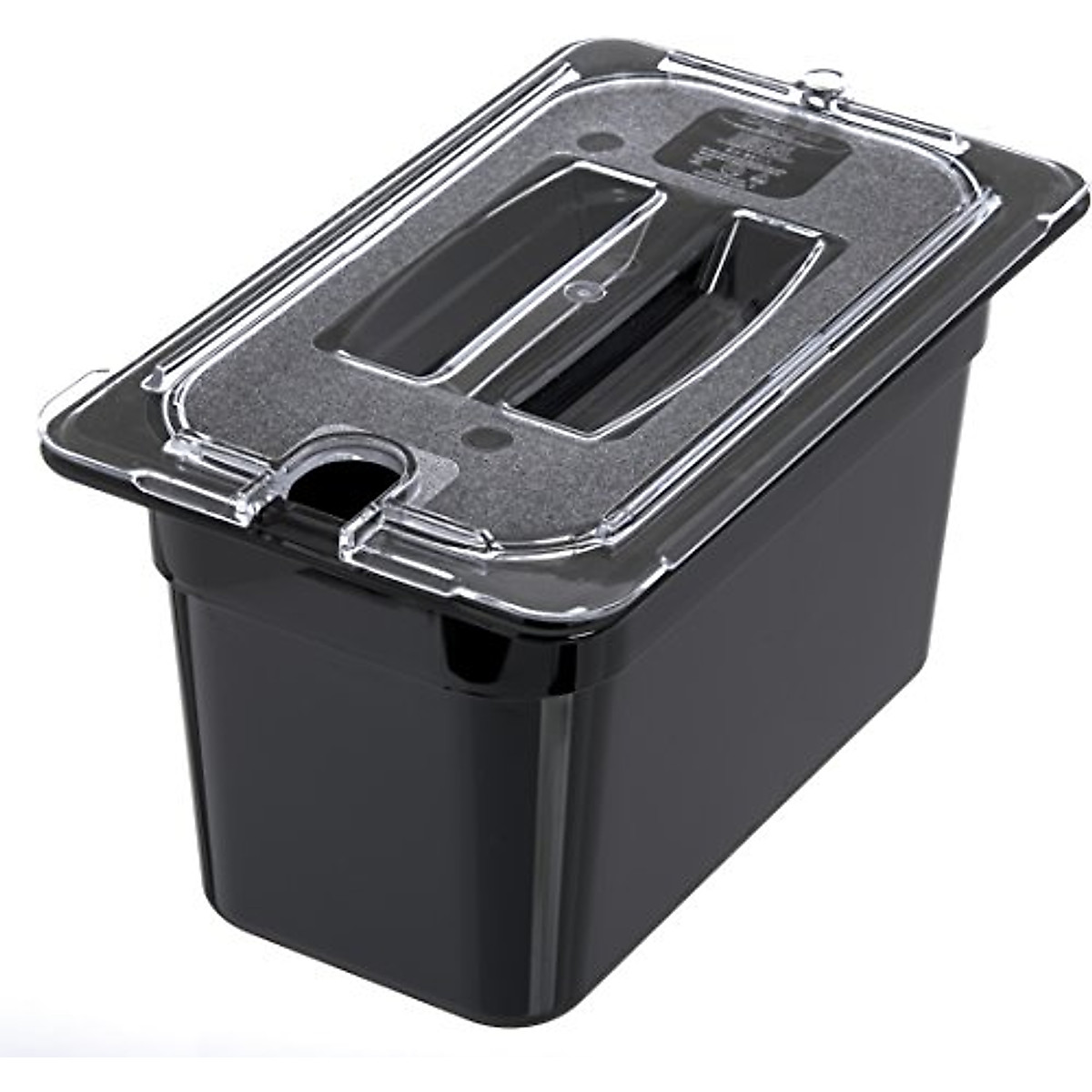 Carlisle FoodService Products 3068203 StorPlus Fourth Size Food Pan, Polycarbonate, 6" Deep, Black