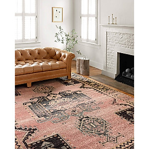 Loloi II Jocelyn Collection JOC-06 Accent Rug 2'-3" x 4'-0" Rose/Rose Rectangular 0.38" Thick