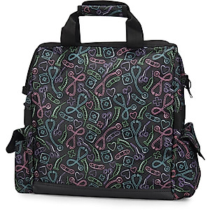 Nurse Mates Ultimate Nursing Bag | Multiple Compartments | Interior Laptop Compartment | Durable Zippers | Medical Tools