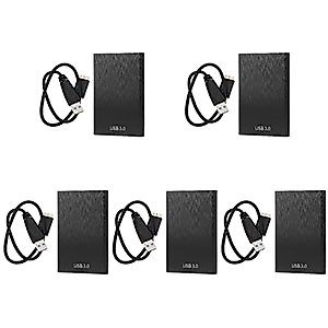 SOLUSTRE External Hard Drive Pc External Hard Drive 5 Pieces USB3. 0 Mobile Hard Drive USB3. 0 Mobile Hard Drive USB3. 0 Hard Disk Hard Disk HDD External Hard Drive Laptop Hard Drive
