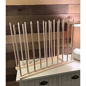 Art Storage Rack - 24'' Long x 8'' Wide with 18'' Tall dowels - for Art Canvas Storage, Frames, Framed Art, Paintings (DSR24818)