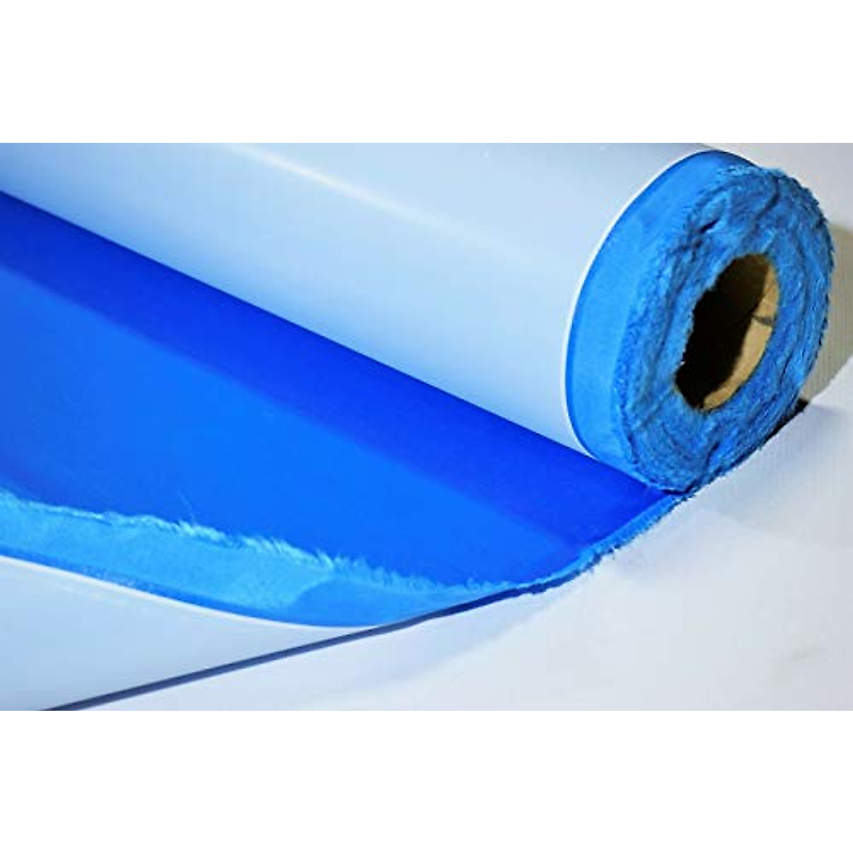 USA Fabric Store Process Blue Adhesive Poly Pro Twill Jersey Sportswear Apparel Applique Craft Fabric 50" Wide by The Yard