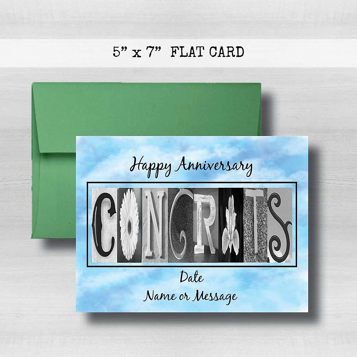 Wedding Engagement Couple Gift,Congrats Wedding Gift,Floral Letter Art,Personalized Anniversary Card