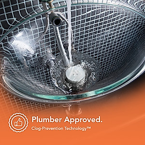 SinkShroom SSCLE988 The Revolutionary Sink Drain Protector Hair Catcher/Strainer/Snare, Clear