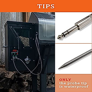 Replacement Temperature Meat Probe, Compatible with Green Mountain Grills, Works with GMG Pellet Grills Daniel Boone Choice& Jim Bowie Choice Grill