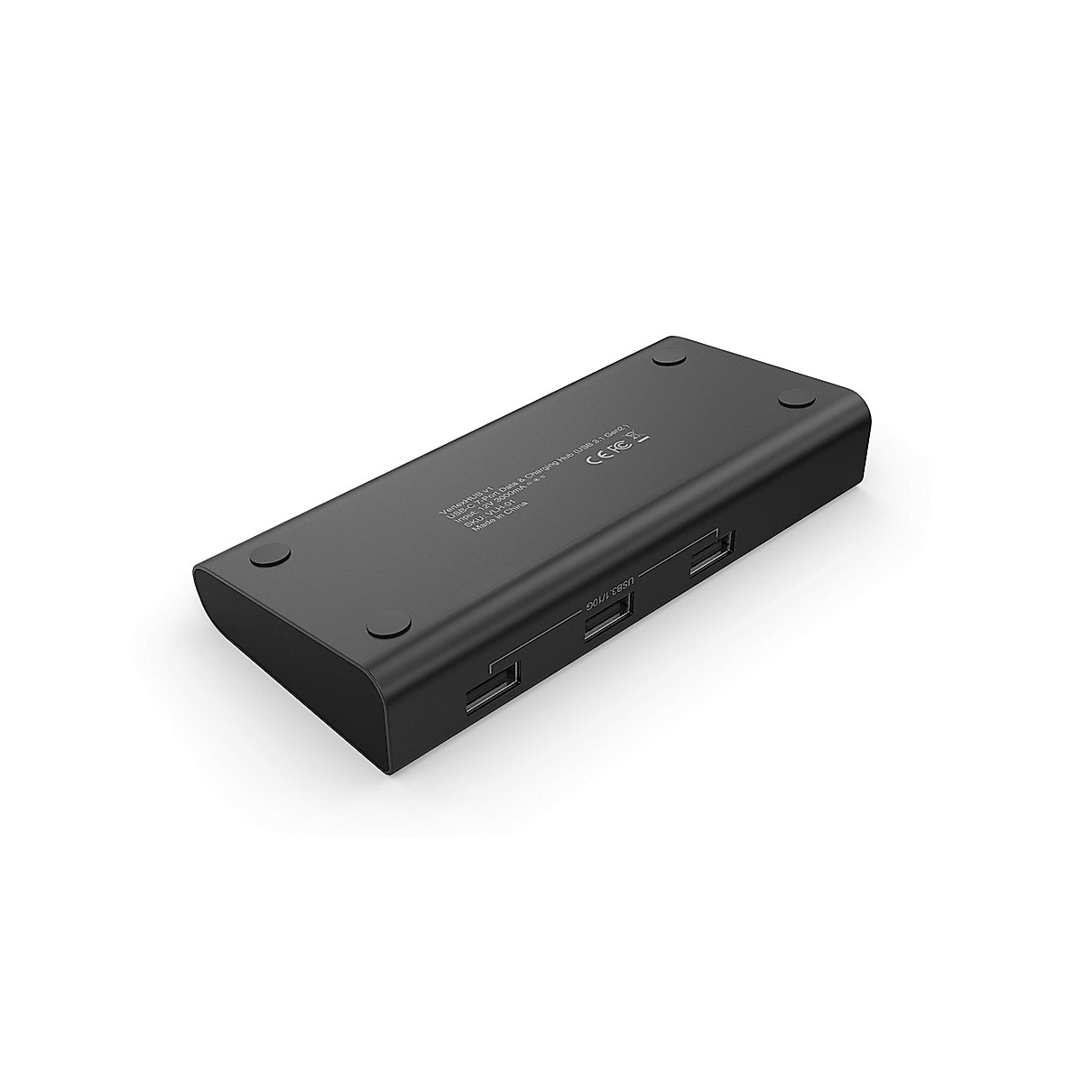 Juiced Systems VertexHUB High-Speed USB-C & USB-A Hub - 10 Gbps Transfer, USB 3.2 Gen 2, 4X USB-C Ports, 3X USB-A Ports, Fast Charging