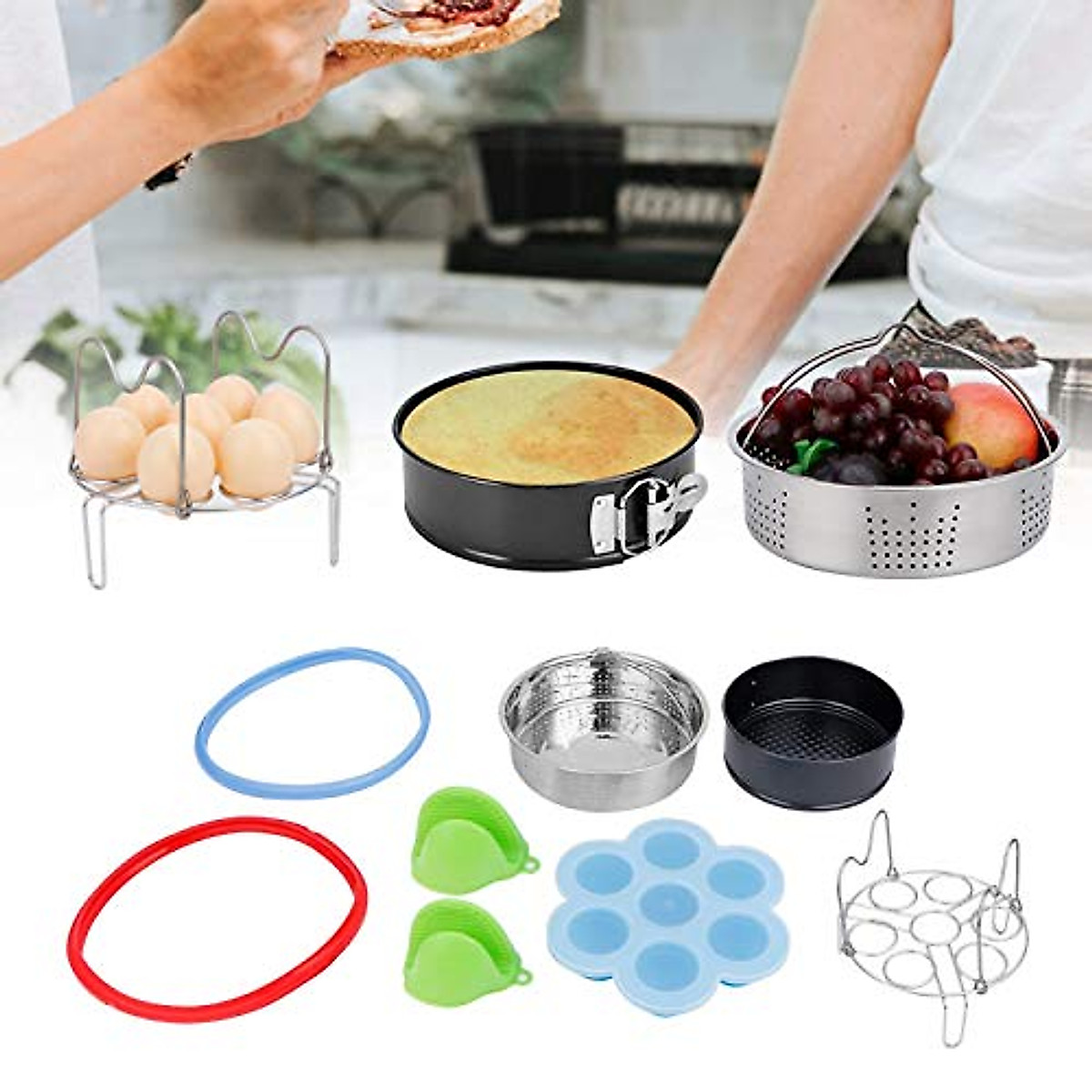 Food Steamer Rack, Basket Cake Mold, for Seafood Carrots