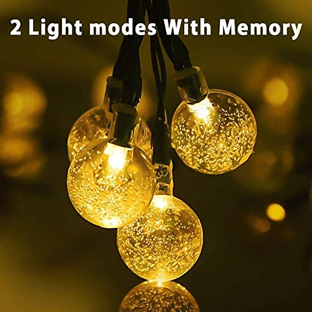 ZSMPY Fairy Lights Solar Fairy Lights 20 Lights-300 Lights Warm White 3M-30M Copper Wire Lights, Outdoor/Indoor Solar Powered String Lights, Decorative Lighting for Home, Garden, Party, Festival