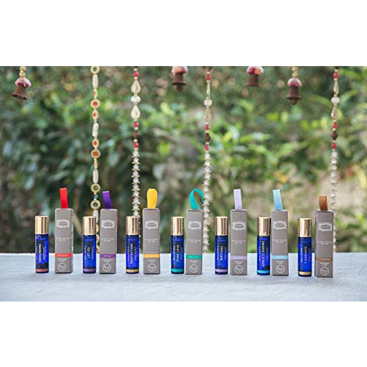 BALIPURA - Pure Love Crystal Aura Roll On - Jasmine Essential Oil with Love Rose Quartz Crystals - Essentail Oils for Body - Calming Essential Oils Roll On- Relaxation Gifts for Women - 0.34 floz