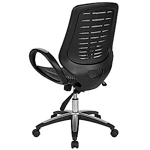 Flash Furniture Newton Mid-Back Ergonomic Office Chair with Contemporary Mesh Design in Gray