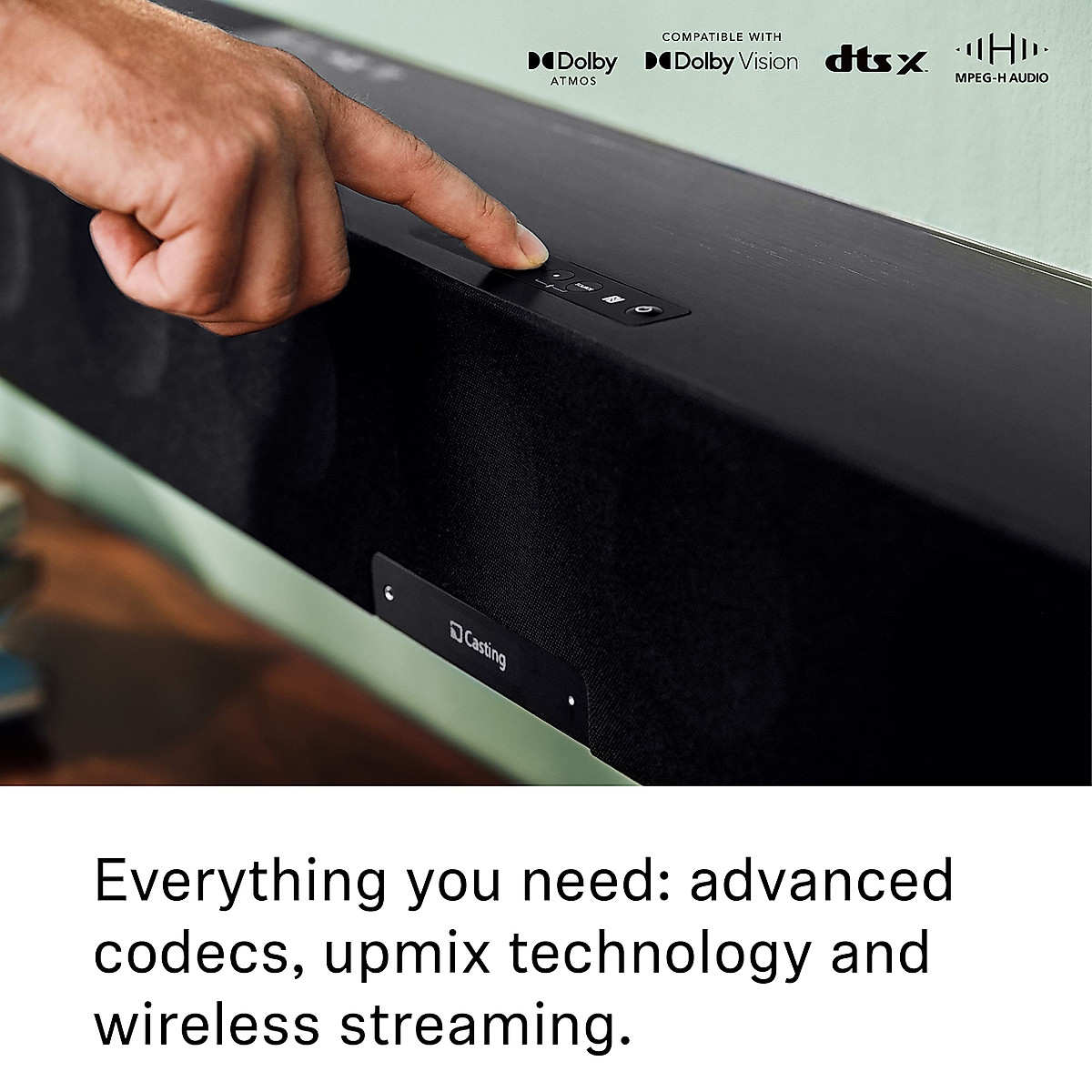 SENNHEISER AMBEO Soundbar Max - Soundbar for TV with 13 Speakers - 5.1.4 Sound Experience with Dolby Atmos & DTS:X, Home Theater Audio with deep 30Hz Bass without extra Subwoofer