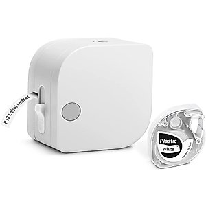 Bluetooth Label Maker, P12 Label Printer Compatible with iOS, Android, Easy-to-Use App, Great for School Home Office Organization Outdoor Use, Includes 1 Label Tapes