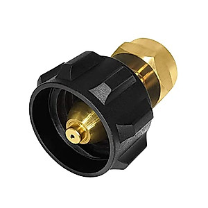 JEASOM Propane Refill Adapter 1 to 20 lb Tank Adapter Universal for Type 1 QCC1 Propane Cylinder and One Pound Throwaway Disposable Bottle