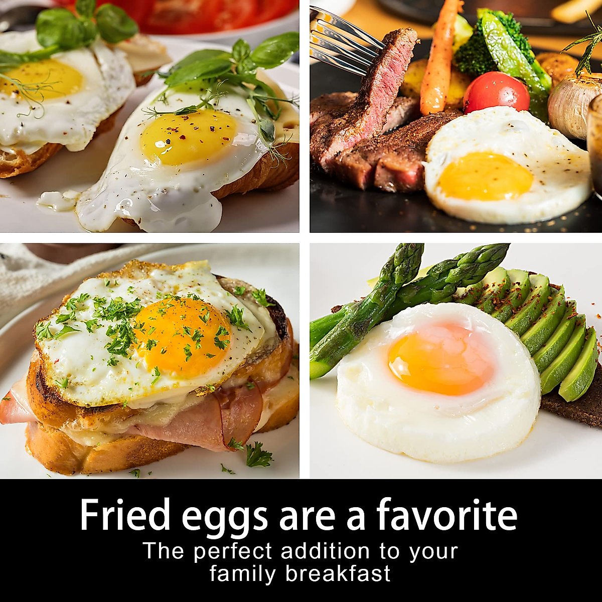 Hyvance Smart Fried Egg Cooker, Low Heat Cooking, Make fried egg like Sunny side up, Over easy etc. It automatically stops with sound alert when done, Non stick coating, Patent applied