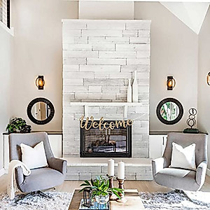 Pre-Strung Welcome Banner - NO DIY - Gold Glitter Welcome Banner in Script - Pre-Strung on 6 ft Strand - Classroom, Office, Front Door, Baby & Bridal Showers Party Decorations. Did we mention no DIY?