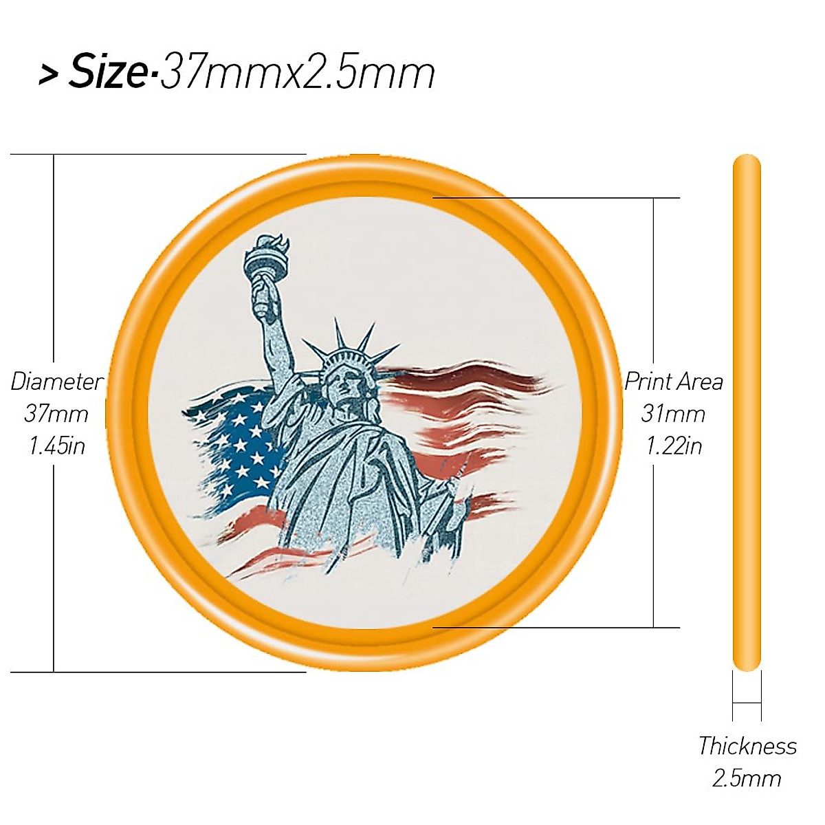 Nurlean 200-1000 Pieces Custom Plastic Chips Drink Tokens for bar, 37mm 1.45in,Imprinted with Your Personalized Logo and Text