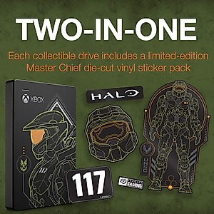 Seagate Game Drive for Xbox Halo - Master Chief LE 2TB External Hard Drive Portable HDD - USB 3.2 Gen 1 Designed for Xbox One, Xbox Series X, and Xbox Series S (STEA2000431) (Renewed)