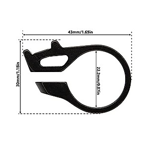 2 Pcs Aluminum Bicycle Shift Clip | Road Bikes Toggles Adapter Gear Holder for Bikers, Rider Men | Aluminum Alloy Front Gear Adapter Clips for MTB Road Bike